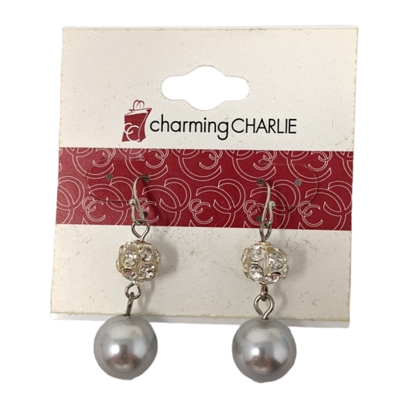 Charming Charlie | Jewelry | Charming Charlie Rhinestone Faux Pearl ...